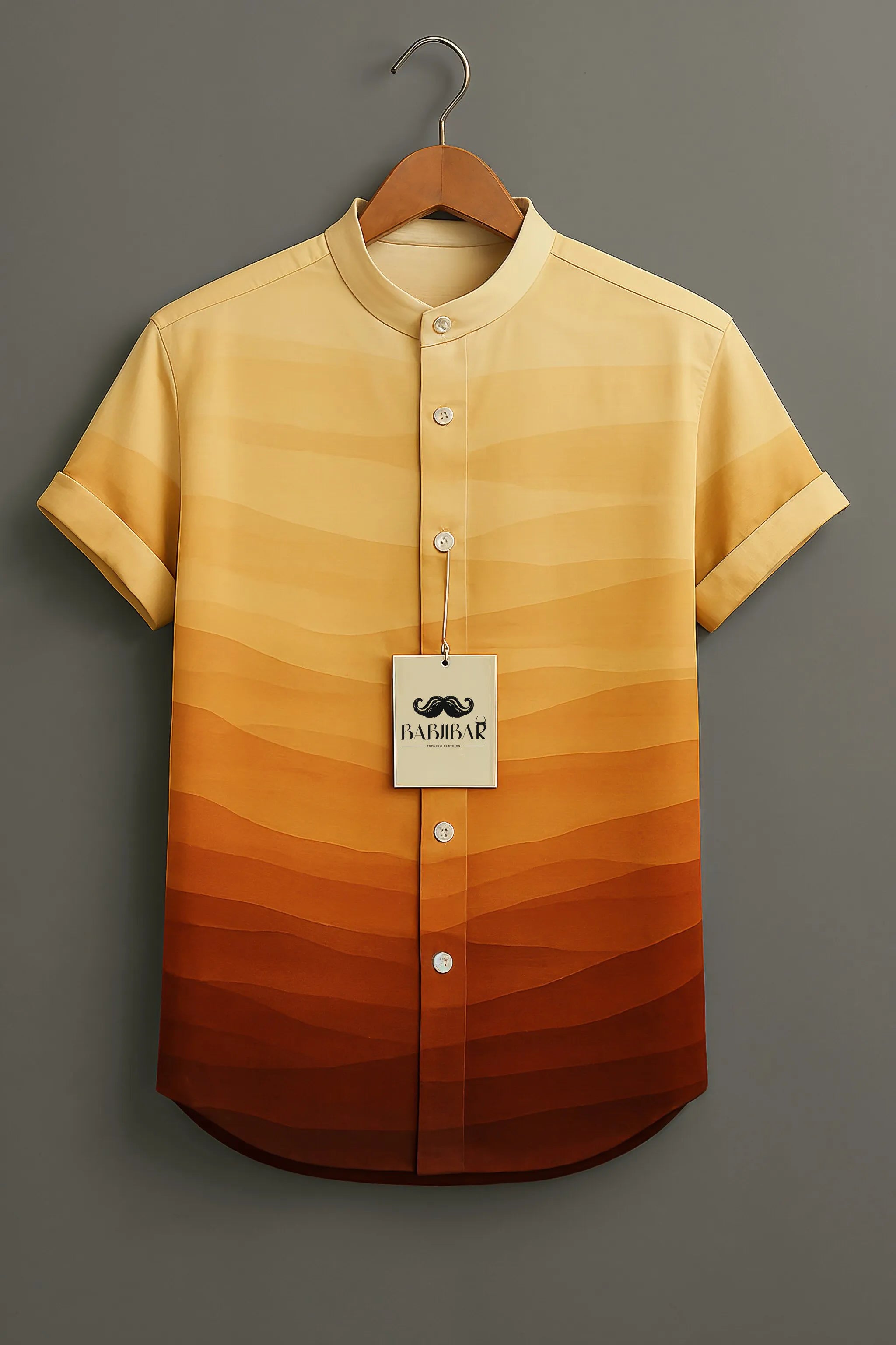 Golden Desert Gradient Short Sleeve Shirt – BabjiBar