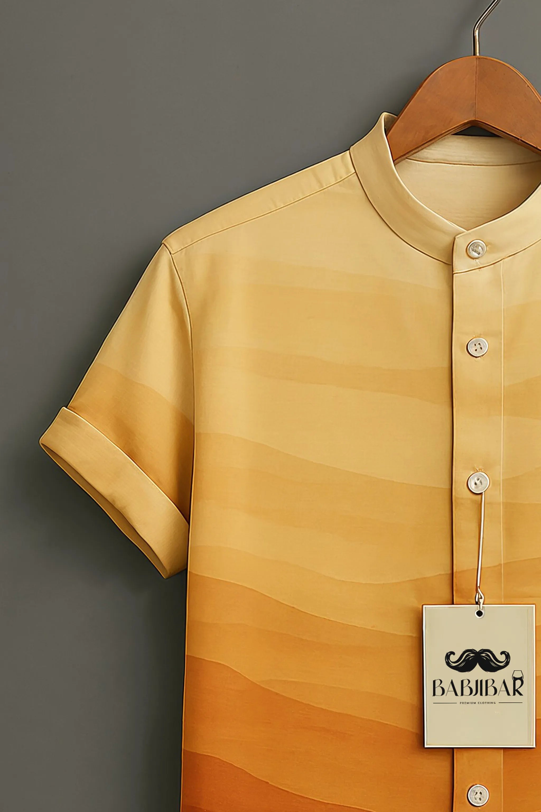 Golden Desert Gradient Short Sleeve Shirt – BabjiBar